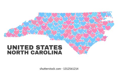 North Carolina Line Art Map Stock Vector (Royalty Free) 285894608