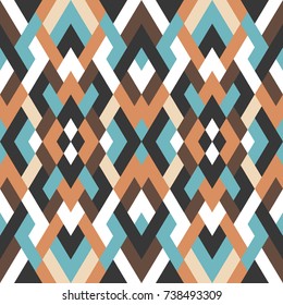 Mosaic Seamless Texture Vector Geometric Background Stock Vector ...