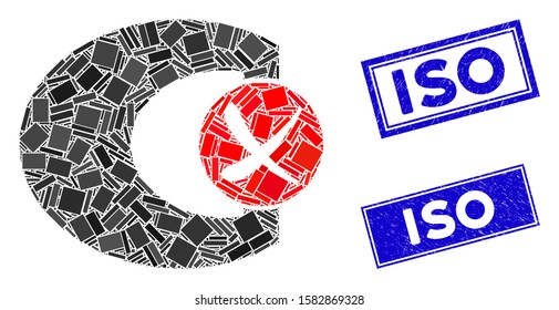 Mosaic Standard Control Failed Pictogram Rectangle Stock Vector ...