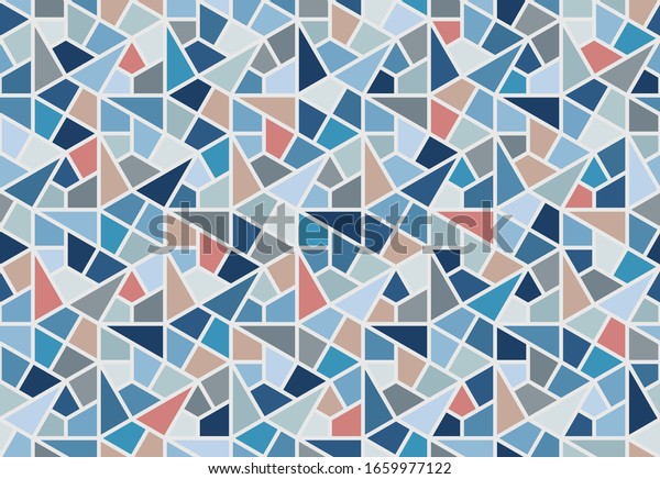 Mosaic Tiles Flooring Perfectly Repeatable Stock Vector (Royalty Free ...
