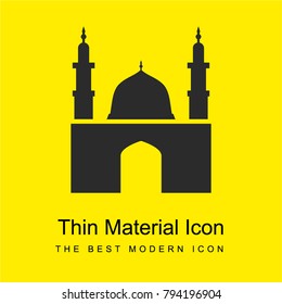 Mosque Bright Yellow Material Minimal Icon Stock Vector (Royalty Free ...
