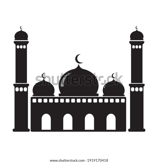 Mosque Dome Design Flat Style On Stock Vector (Royalty Free) 1919170418 ...