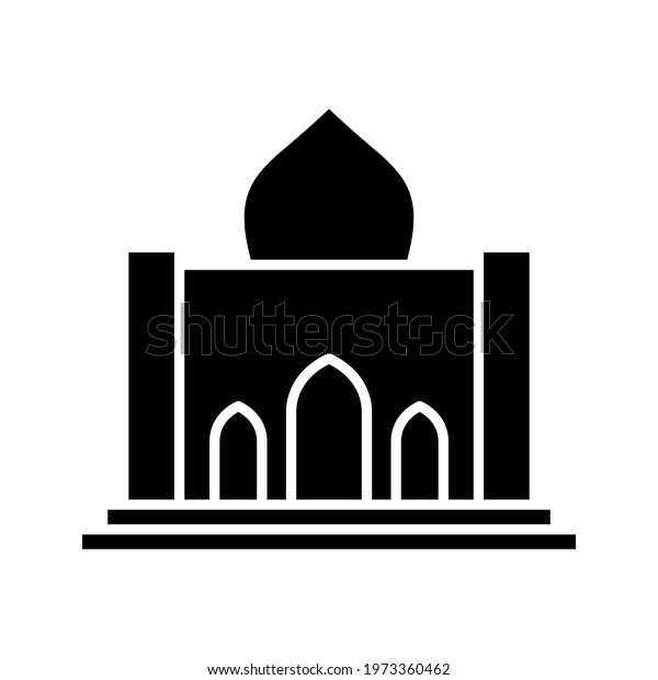Mosque Icon Islamic Mosque Religious Sign Stock Vector (Royalty Free ...
