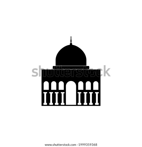 Mosque Icon Vector Sign Symbol Stock Vector (Royalty Free) 1999359368 ...