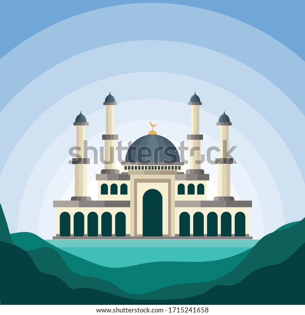 Mosque Illustration Mind: เวกเตอร์สต็อก (ปลอดค่าลิขสิทธิ์) 1715241658 ...