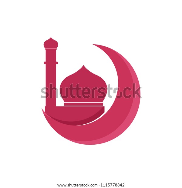 Mosque Logo Design Emblem Template Masjid Stock Vector (Royalty Free ...