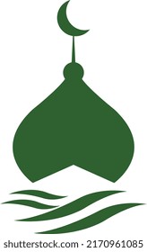Mosque Logo Design Moslem Illustration Vector Stock Vector (Royalty ...