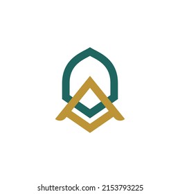 Mosque Logo Icon Dome Arrow Stock Vector (Royalty Free) 2153793225 ...