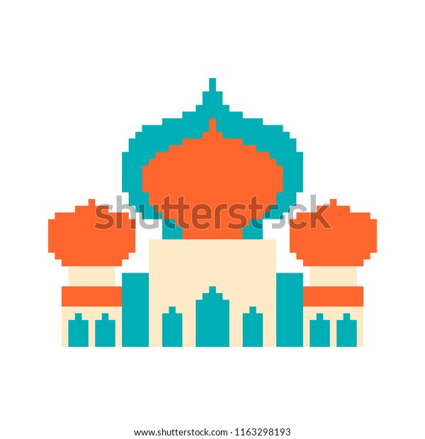 Mosque Pixel Art Islamic Religious Temple Stock Vector (Royalty Free ...