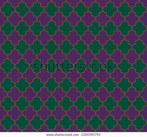 Mosque Window Design Traditional Muslim Lantern Stock Vector (Royalty ...