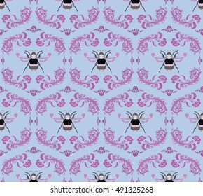 Mosquito Damask Frame Stock Vector (Royalty Free) 491325268 | Shutterstock