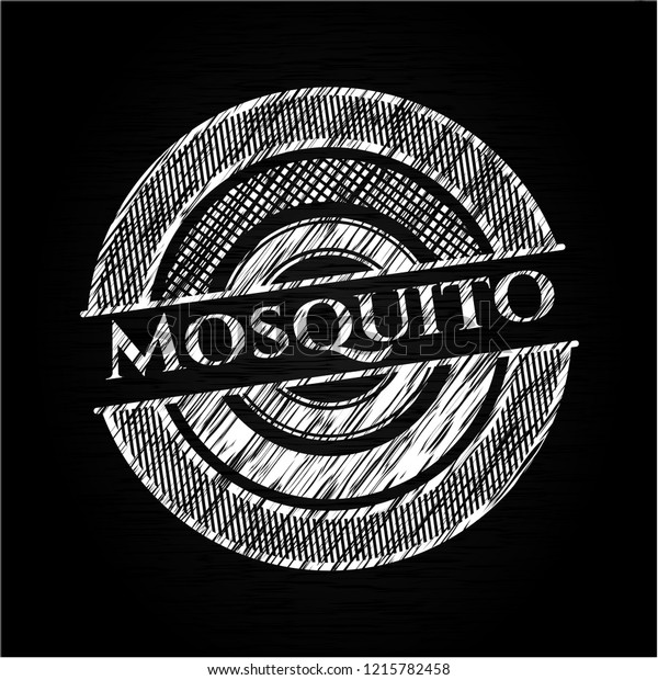 Mosquito Written Chalkboard Texture Stock Vector (Royalty Free ...