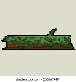Mossy Tree Log Trunk Pixel Art: เวกเตอร์สต็อก (ปลอดค่าลิขสิทธิ์ ...