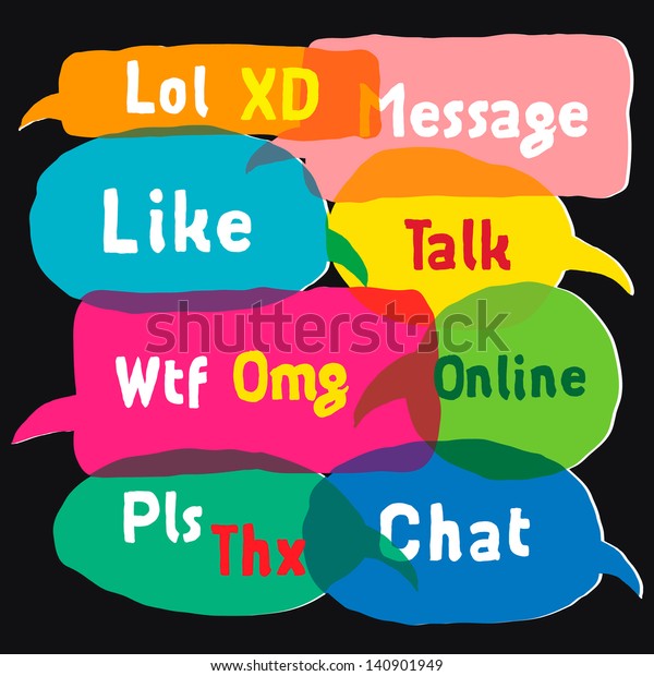 Most Common Used Acronyms Abbreviations On Stock Vector (Royalty Free ...