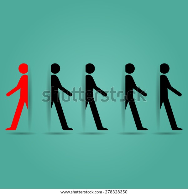 Most People Guided Right Direction Different Stock Vector (Royalty Free ...