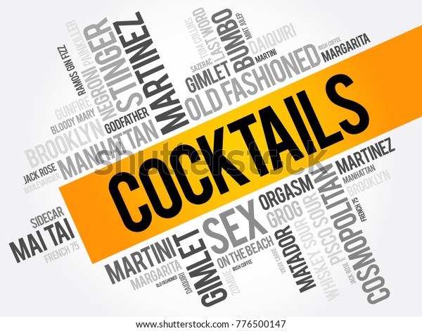 Most Popular Cocktails Word Cloud Collage Stock Vector (Royalty Free ...