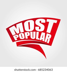 Most Popular Labels Banners: vector de stock (libre de regalías ...