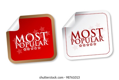 Most Popular Stickers Stock Vector (Royalty Free) 98761013 | Shutterstock