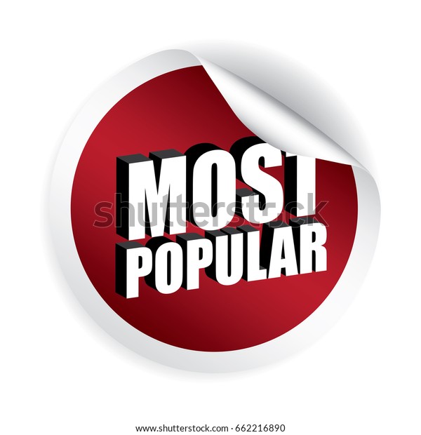 Most Popular Stickersvector Stock Vector (Royalty Free) 662216890 ...