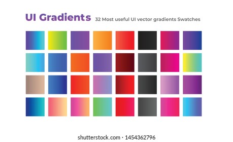Most Useful Ui Gradients Vector Swatches Stock Vector (Royalty Free ...