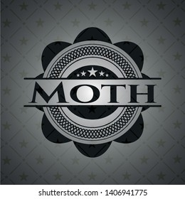 Moth Black Emblem Vintage Vector Illustration Stock Vector (Royalty ...