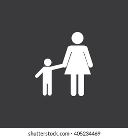 Mother Son Single Icon Stock Vector (Royalty Free) 405234469 | Shutterstock