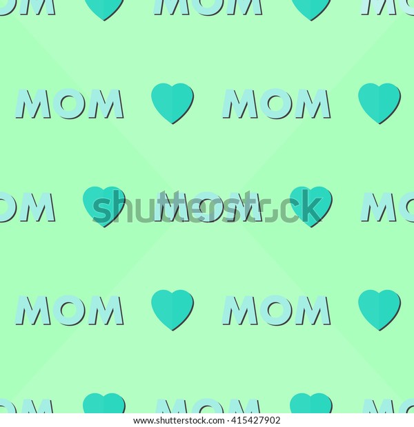 Mothers Day Seamless Word Pattern Pastel Stock Vector (Royalty Free ...
