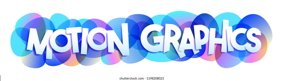 Motion Graphics Banner On Abstract Background: Stock-Vektorgrafik ...