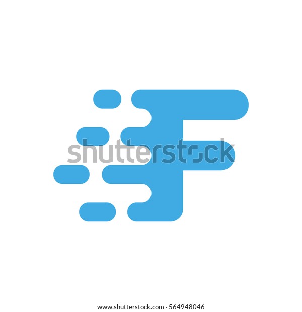 Motion Speed Line Letter F Logo Stock Vector (Royalty Free) 564948046