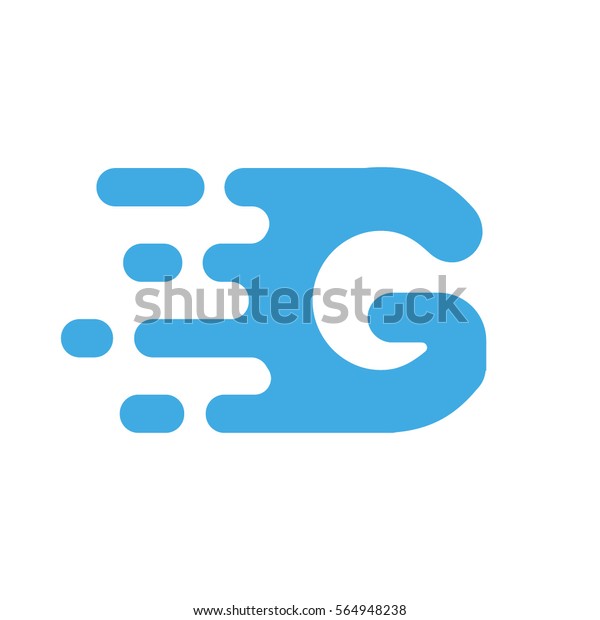 Motion Speed Line Letter G Logo Stock Vector (Royalty Free) 564948238 ...