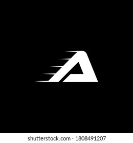 Motion Speed Line Letter Logo Design Stock Vector (Royalty Free ...