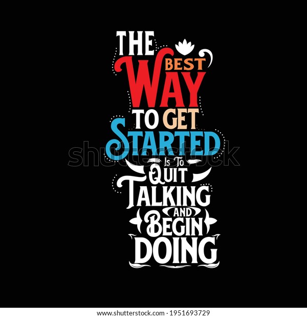 Motivation Quotes Design Quotes Design Stock Vector (Royalty Free ...