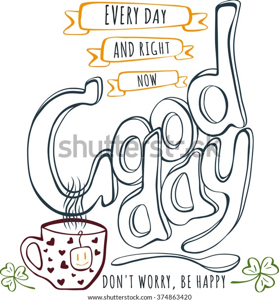Motivational Hand Drawn Lettering Poster Vector Stock Vector (Royalty ... Motivational Hand Drawn Lettering Poster Vector Stock Vector (Royalty ...