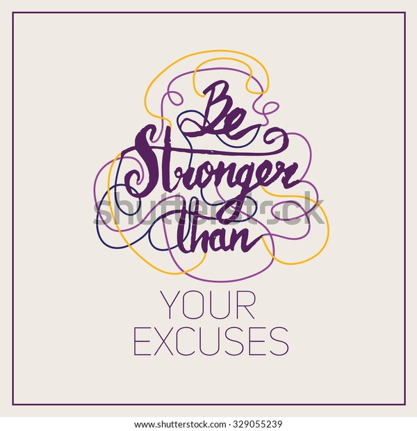 Motivational Handwritten Poster Stock Vector (Royalty Free) 329055239 ...