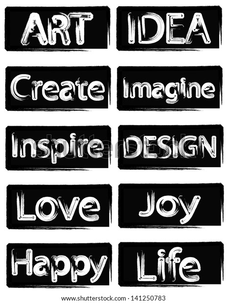 Motivational Labels Stock Vector (Royalty Free) 141250783 | Shutterstock