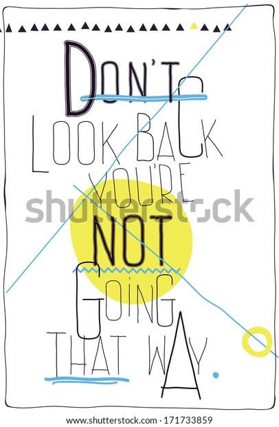 Motivational Quote Poster On White Background Stock Vector (Royalty ...