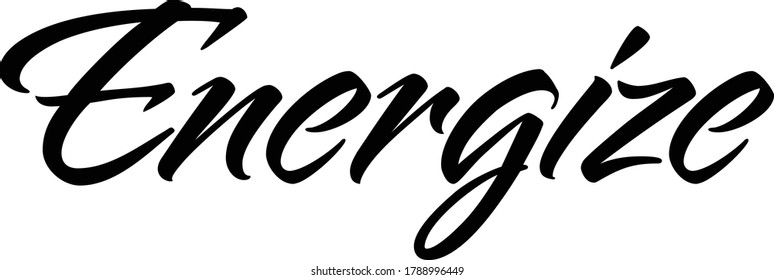 Motivational Text Only One Single Word Stock Vector (Royalty Free ...