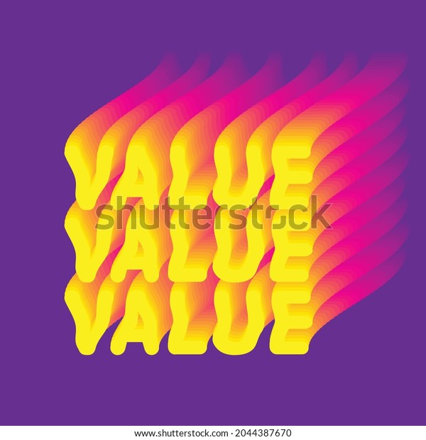 Motivational Vector Wallpaper Poster Background Value Stock Vector ...