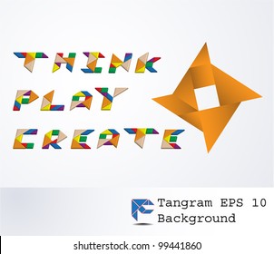 Motivational Words Think Play Create Made Stock Vector (Royalty Free ...