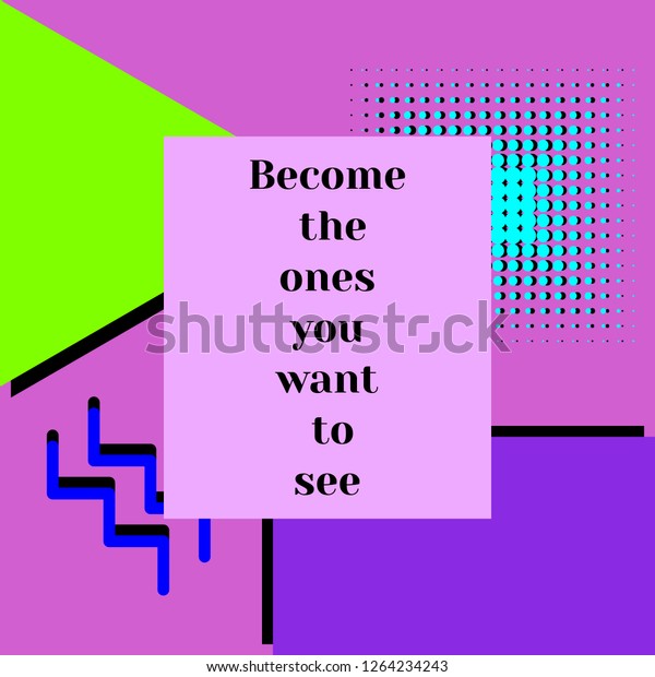 Motive Text On Abstract Background Stock Vector (Royalty Free) 1264234243