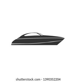 Motor Boat Icon Simple Design Vector Stock Vector (Royalty Free ...