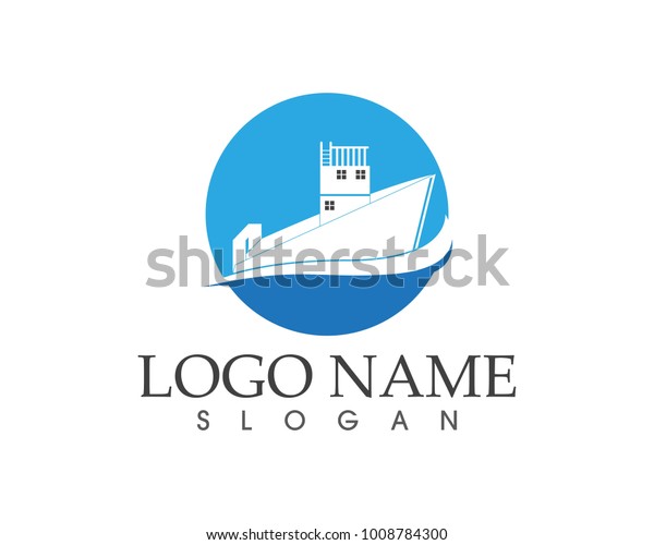 Motor Boat Logo Design Template Stock Vector (Royalty Free) 1008784300 ...