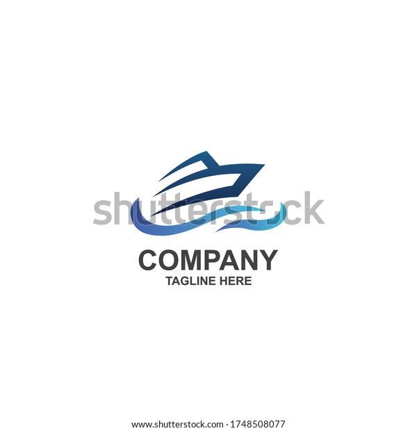 Motor Boat Logo Design Vector Stock Vector (Royalty Free) 1748508077 ...