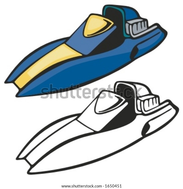 Motor Boat Vector Illustration Stock Vector (Royalty Free) 1650451 ...
