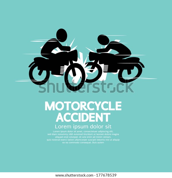 Motorcycle Accident Vector Illustration Stock Vector (Royalty Free ...