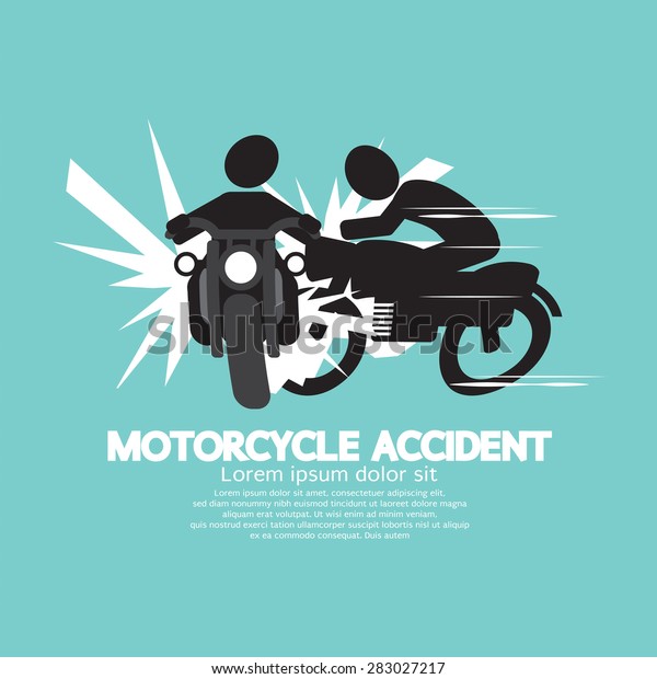 Motorcycle Accident Vector Illustration Stock Vector (Royalty Free ...
