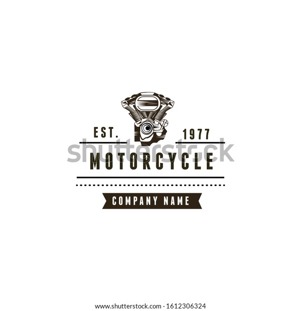 Motorcycle Classic Badges Retro Logo Stock Vector (Royalty Free ...