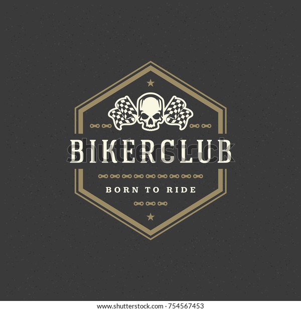 Motorcycle Club Logo Template Vector Design Stock Vector (Royalty Free ...