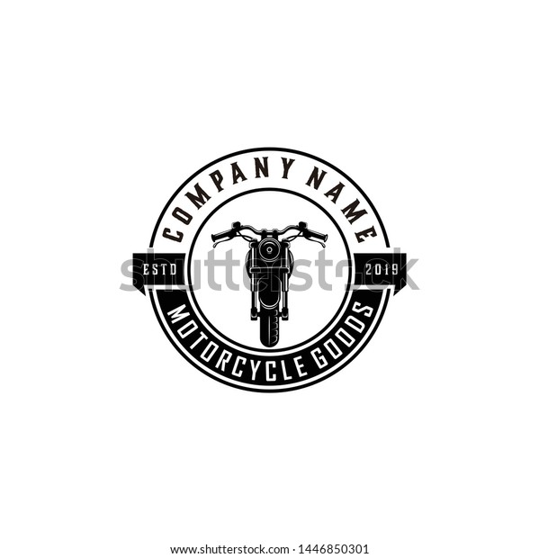 Motorcycle Design Logo Concept Motor Classic Stock Vector (Royalty Free ...