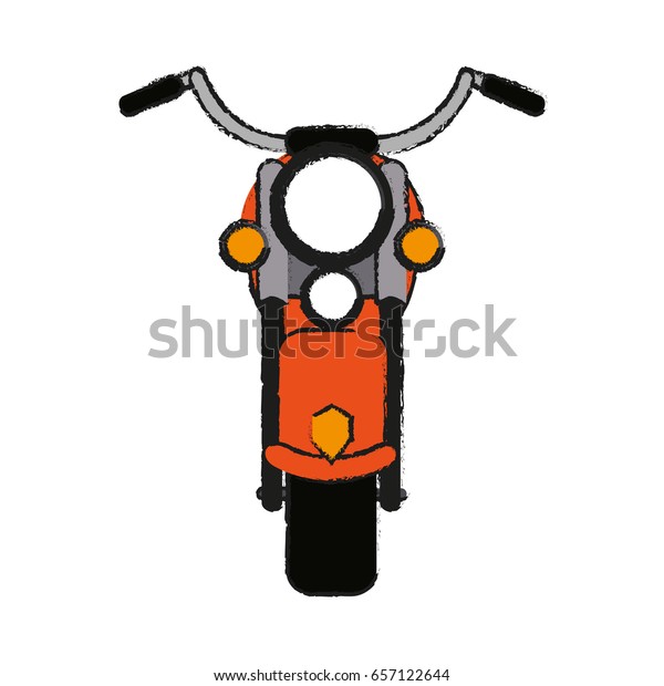 Motorcycle Draw Illustration: เวกเตอร์สต็อก (ปลอดค่าลิขสิทธิ์ ...
